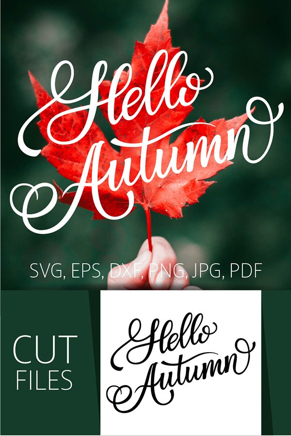 Fall Lettering "Hello Autumn" (866326)