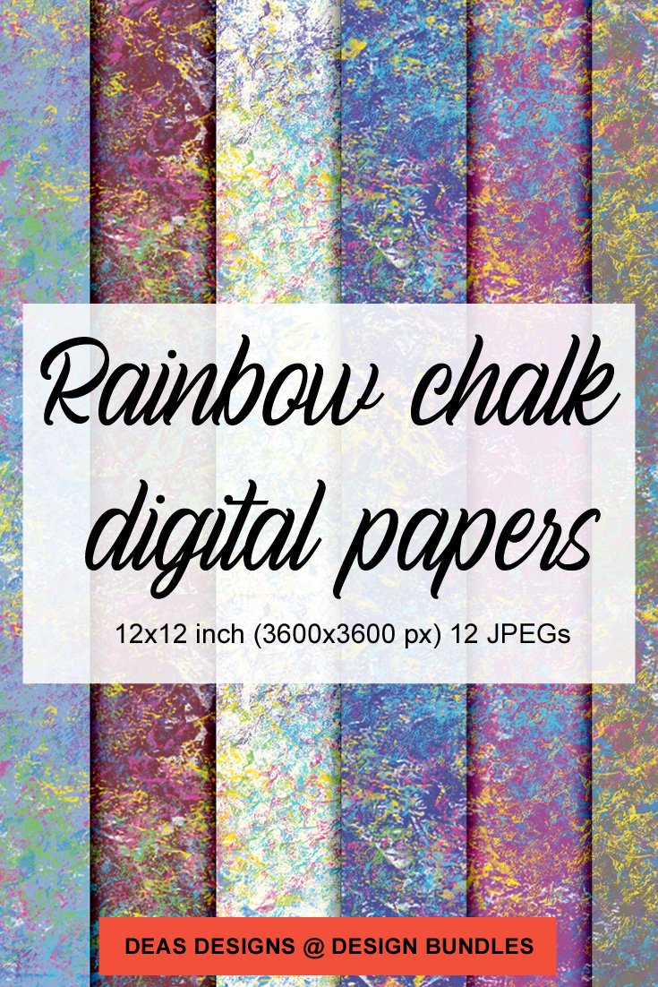 Rainbow chalk textures