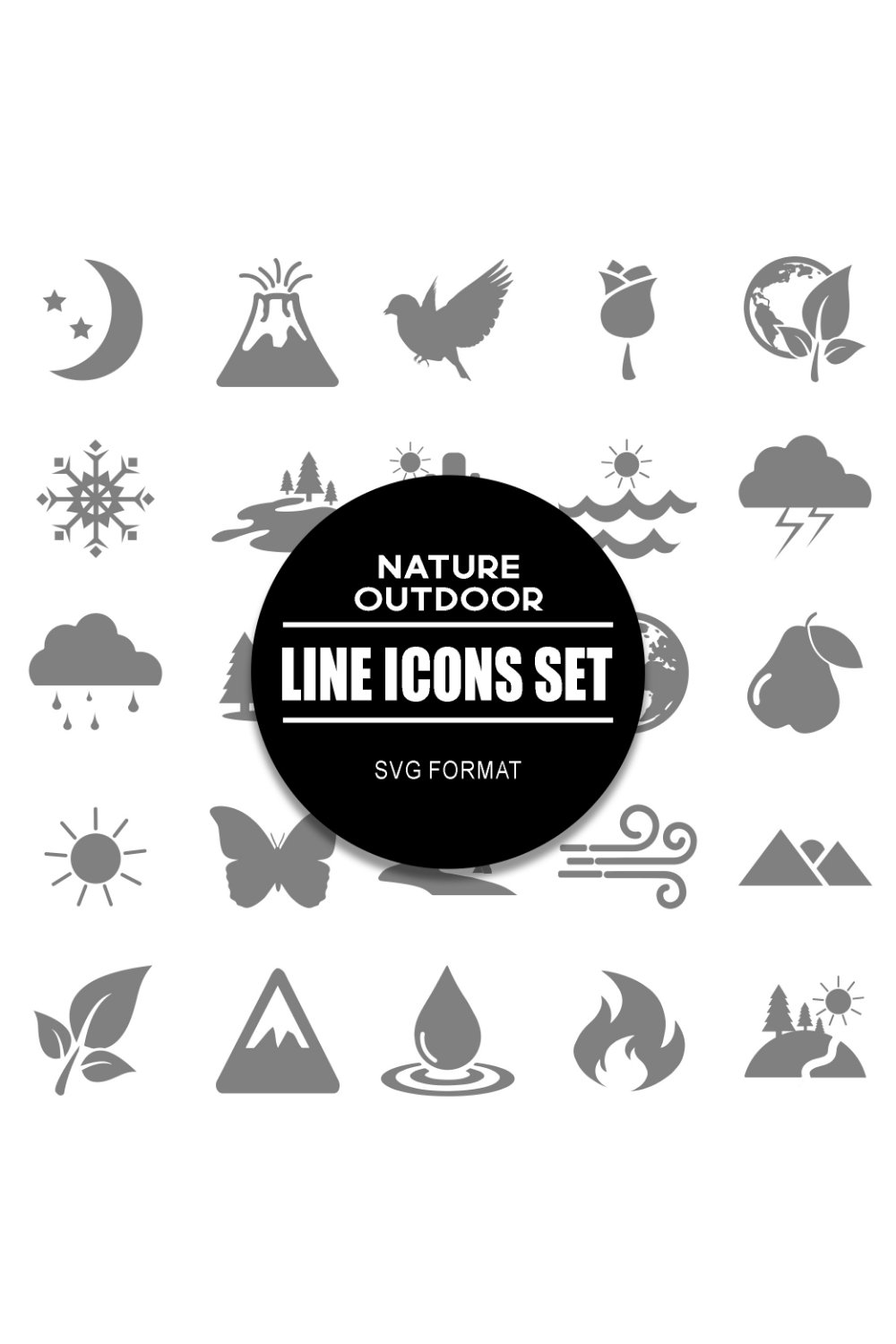 Nature Outdoor Icon Set