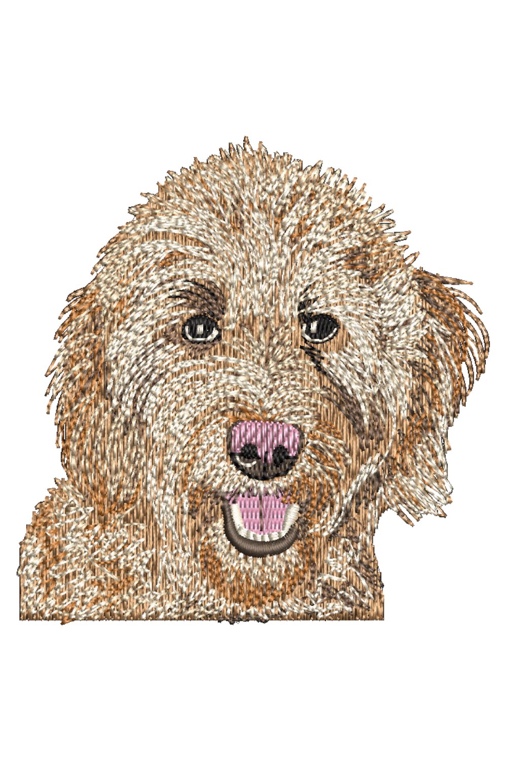 Goldendoodle machine embroidery file