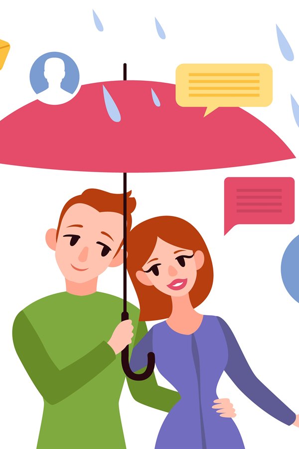 In private. Hide from social networks. Protection of negativ