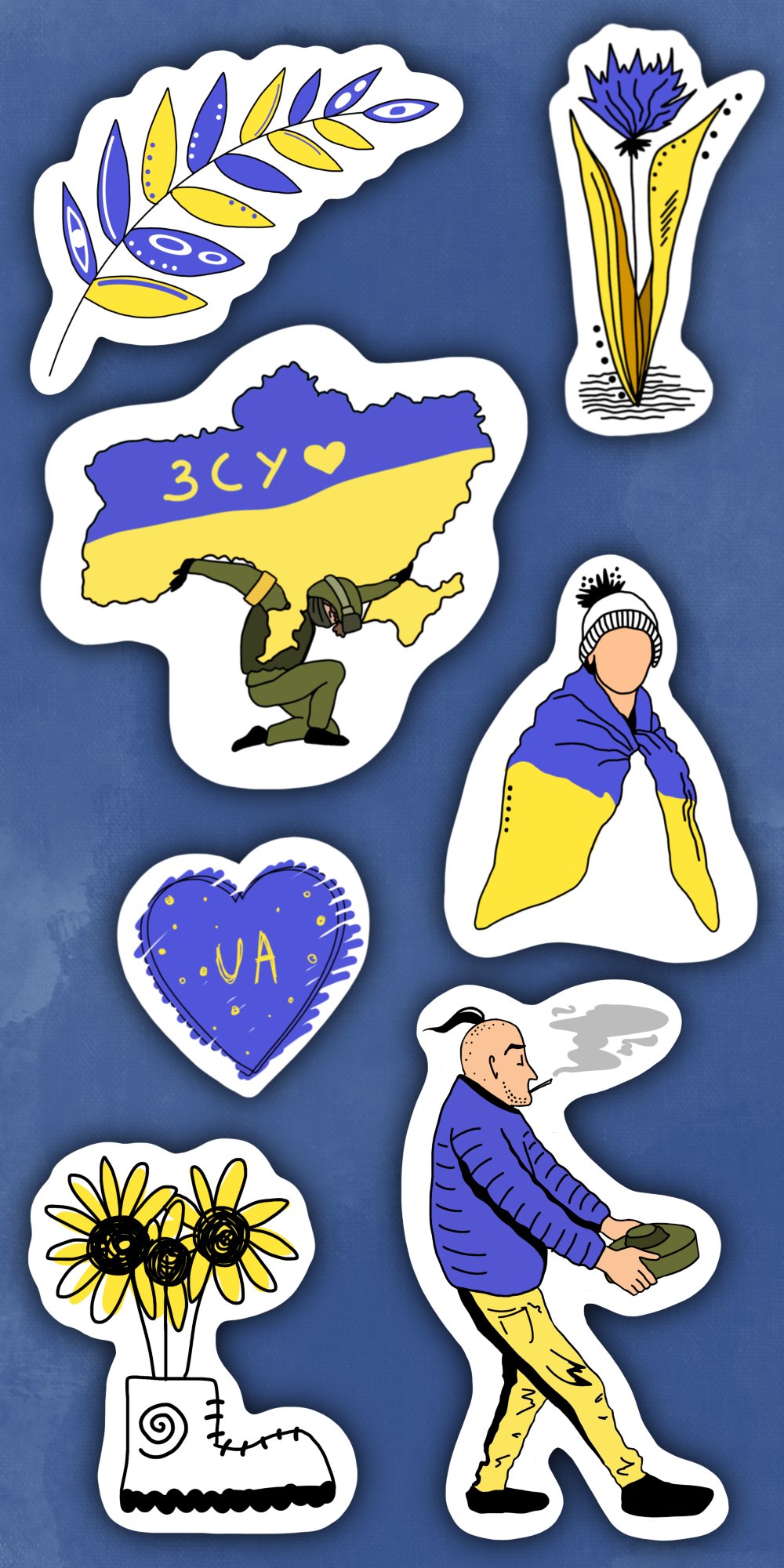 Ukraine sticker bundle | Stand with Ukraine