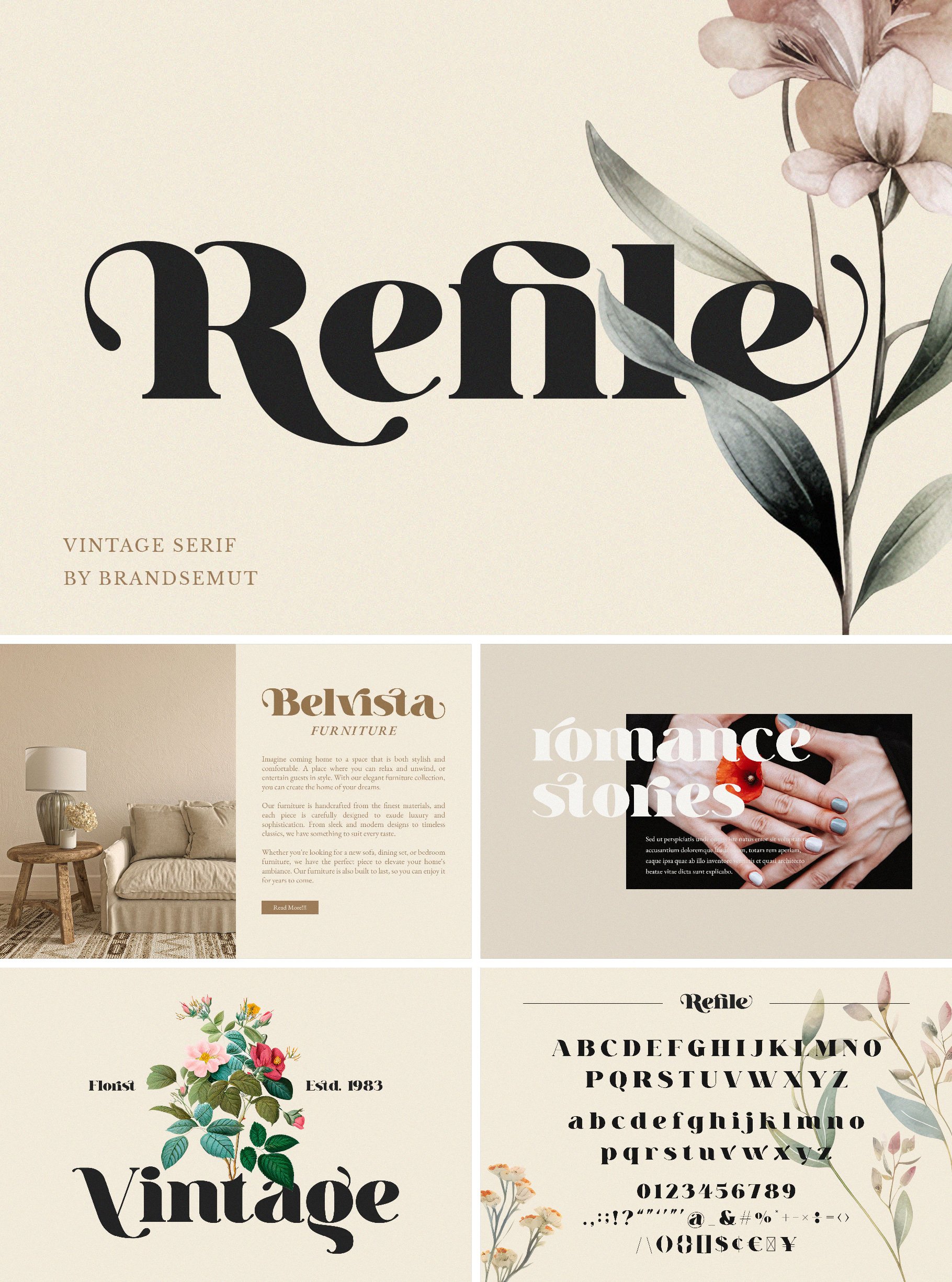 Refile || Vintage Display Serif