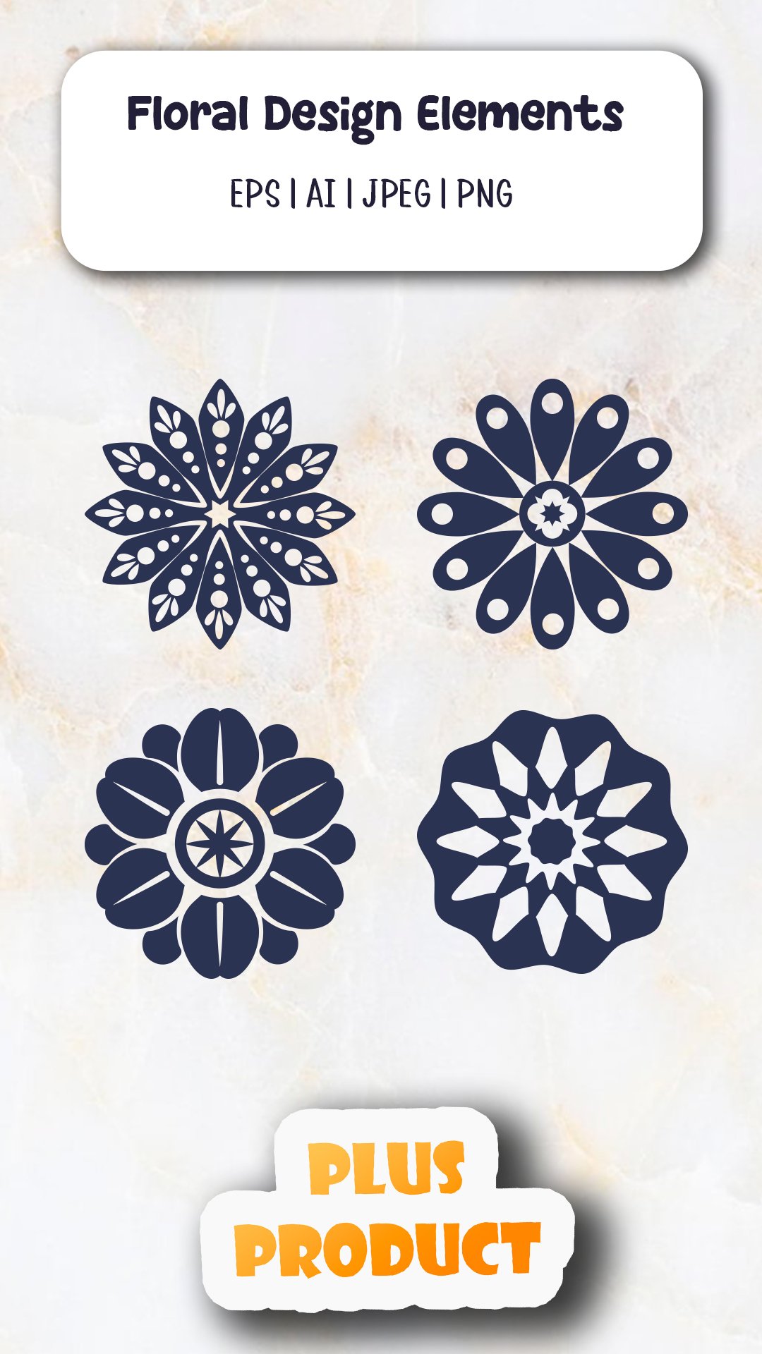 Decorative Flowers SVG | Floral Design Elements (4779975)