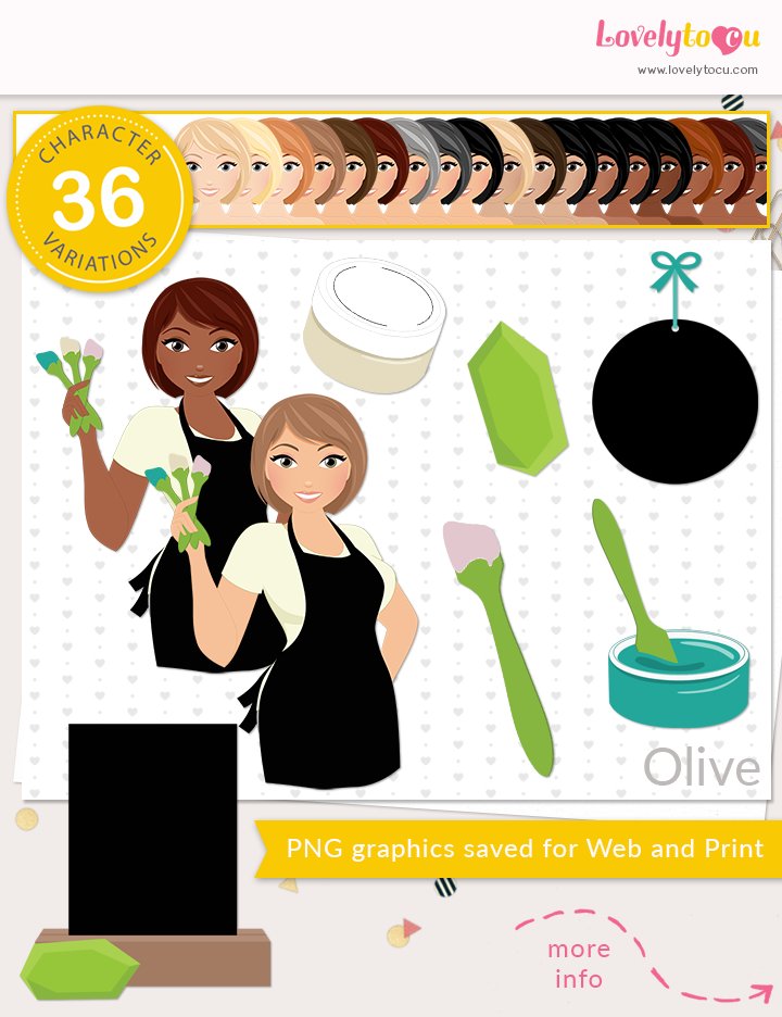 Chalk girl clipart, chalking art business woman (1038408)