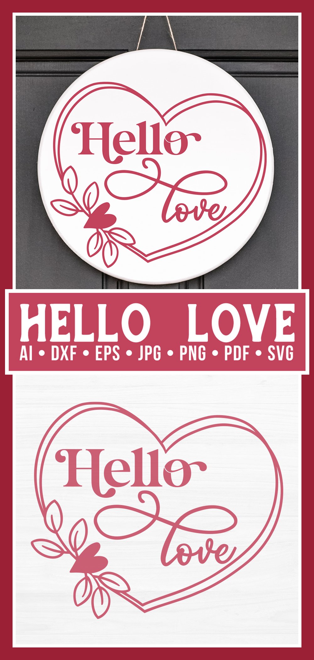 Hello Love SVG