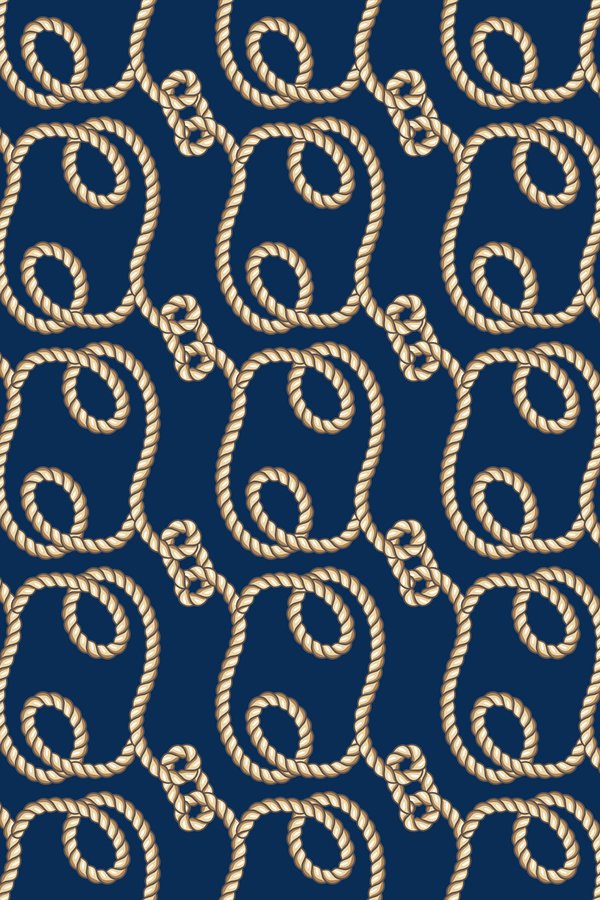 Marine ropes vector seamless pattern (821030)