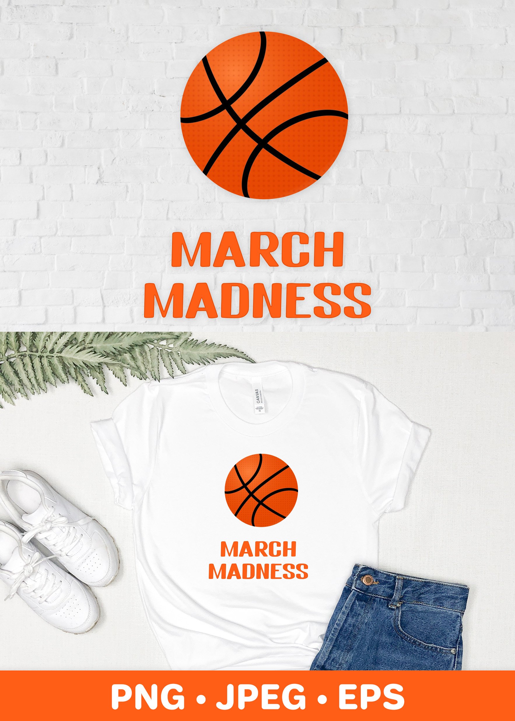 March Madness. Basketball sublimation design