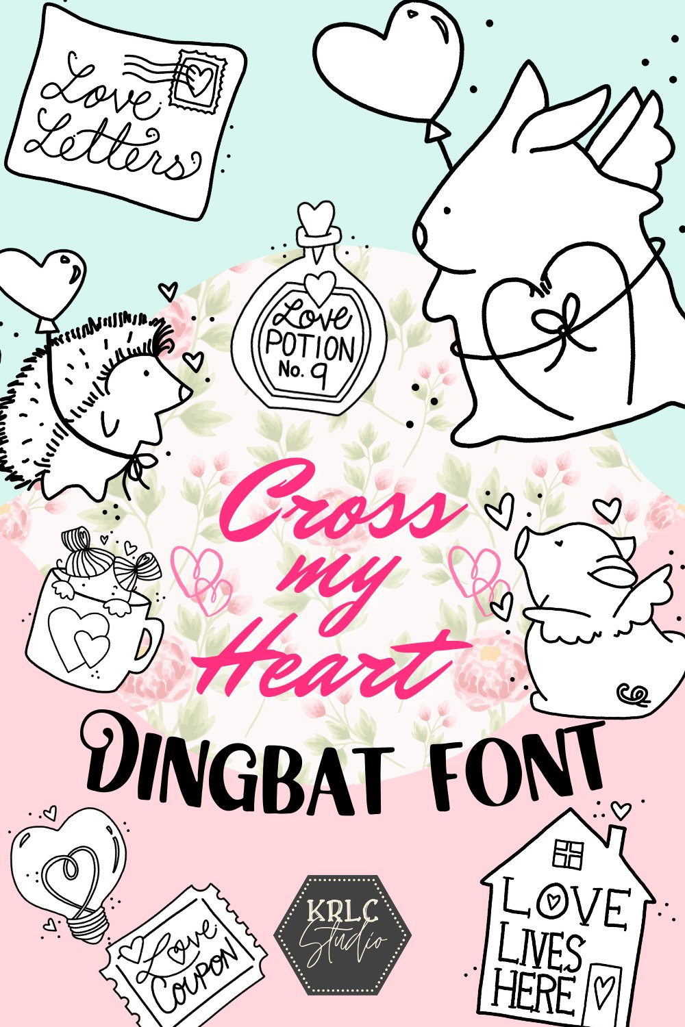 Cross My Heart - Dingbat Font