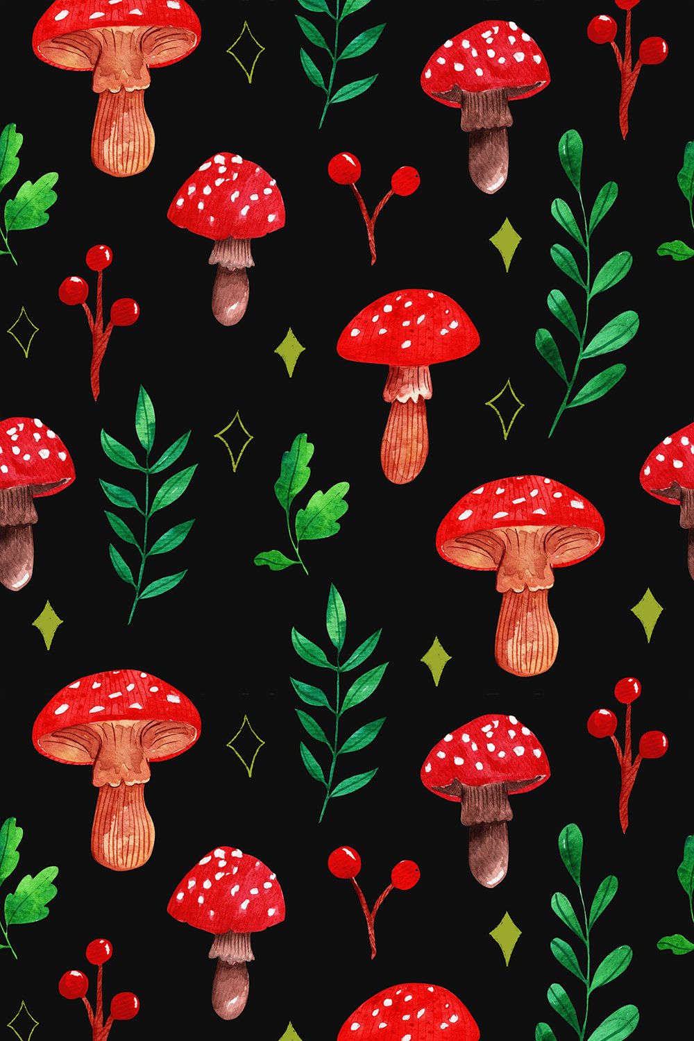 Magical Mushrooms Digital Papers