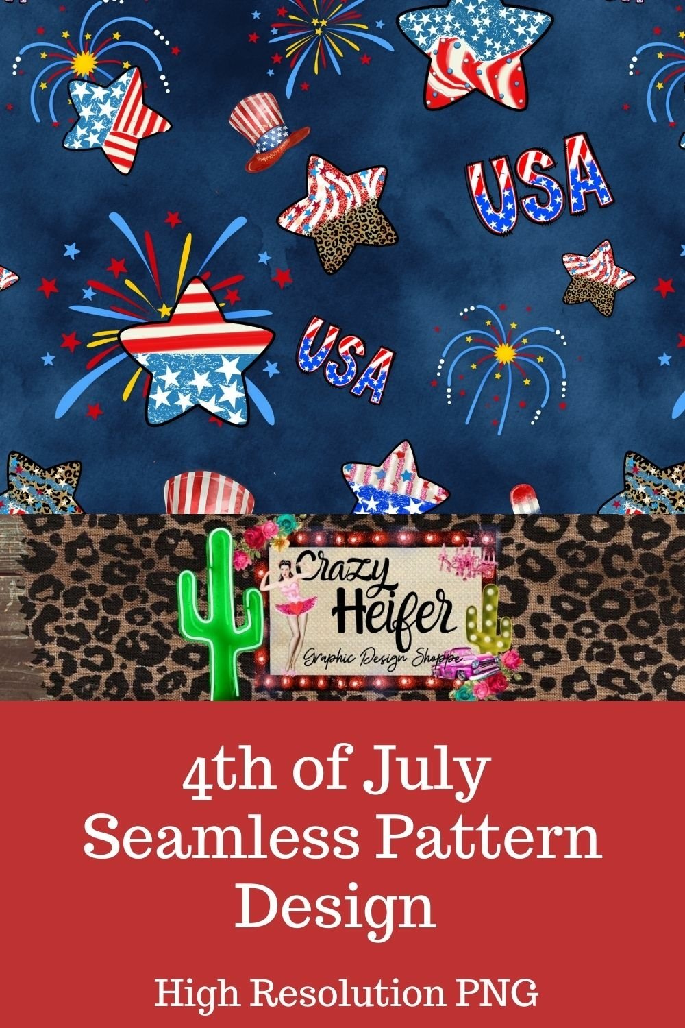 Patriotic Seamless Pattern file | Seamless design file