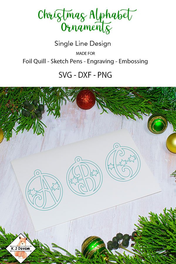 Christmas Alphabet Ornaments