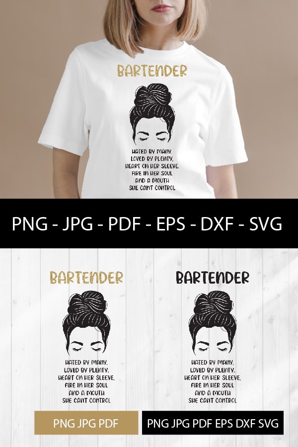Bartender SVG and Cut Files for Crafters. Bartender quote