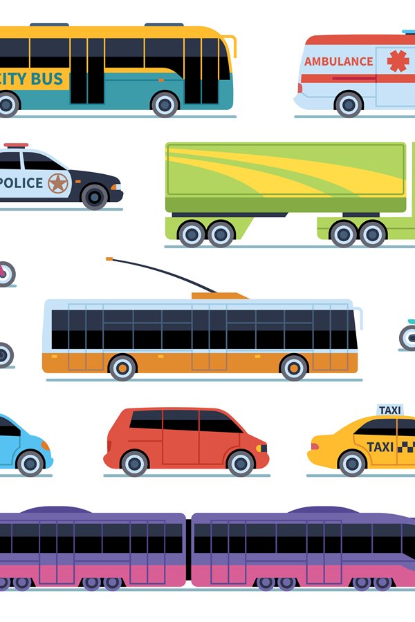 Car collection. Vehicles city transportation. (780081)