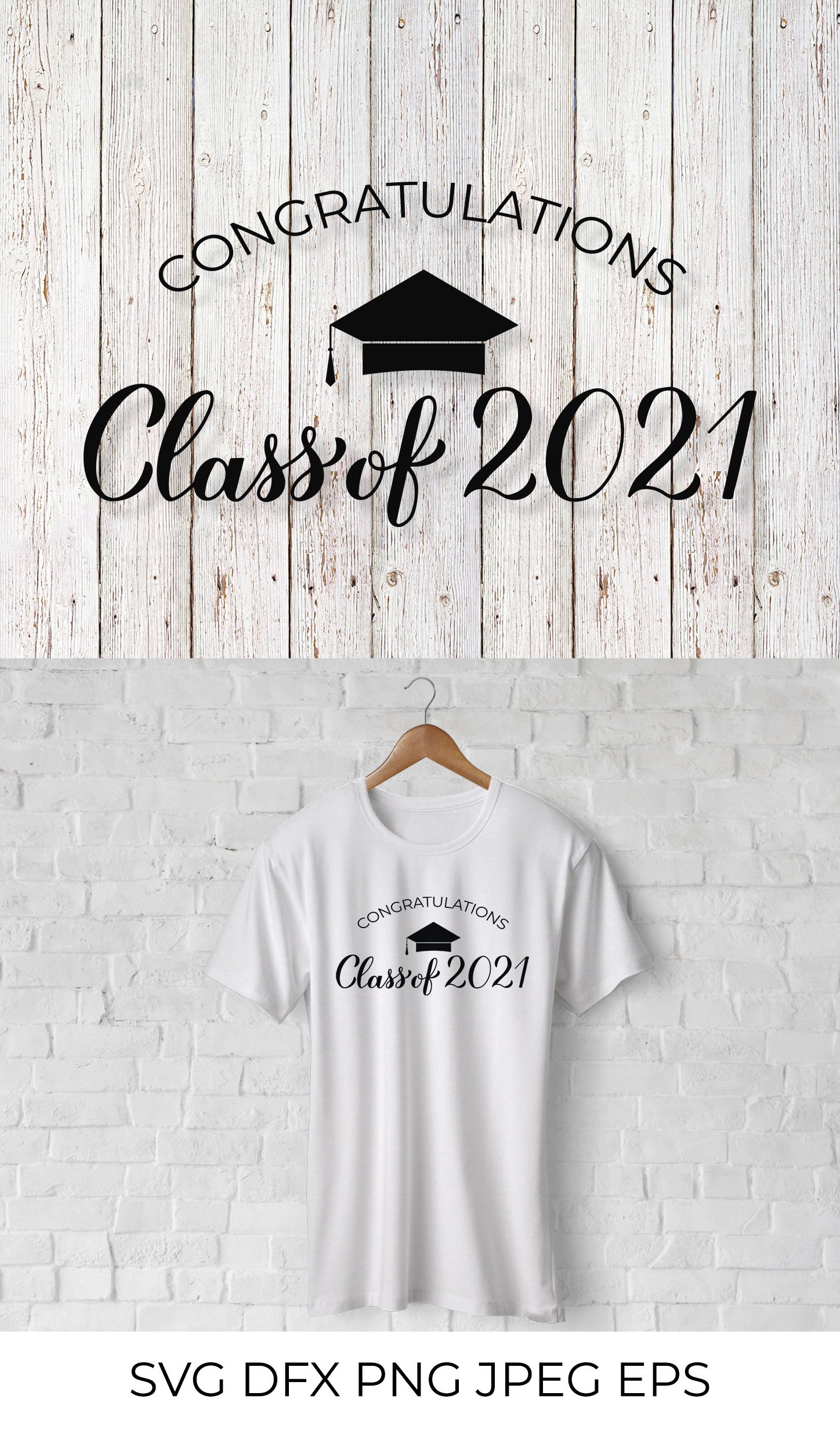 Congratulations Class of 2021 lettering. Graduation SVG