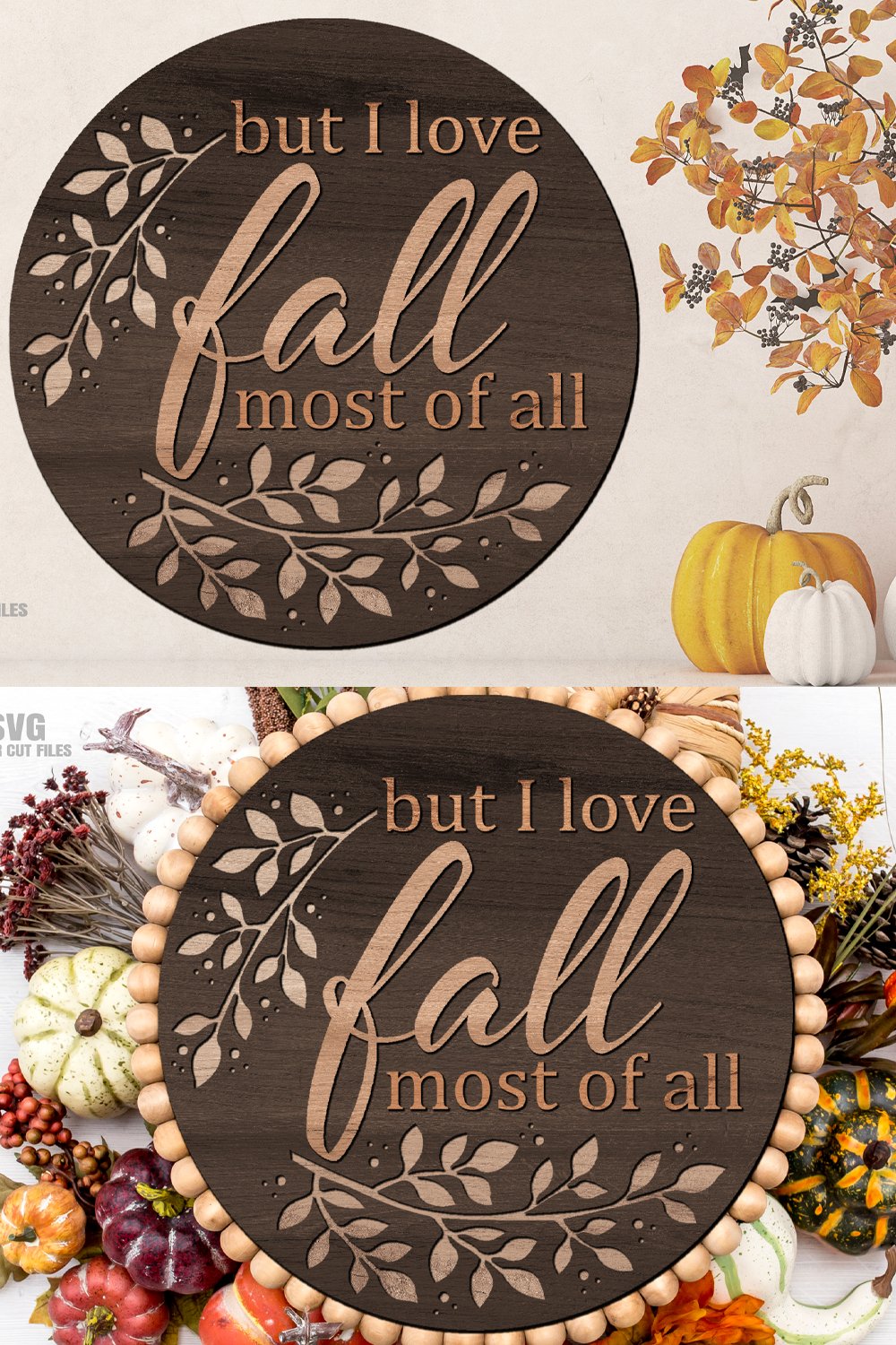 Fall Sign SVG Laser Cut Files | Fall Leaves SVG | Fall SVG