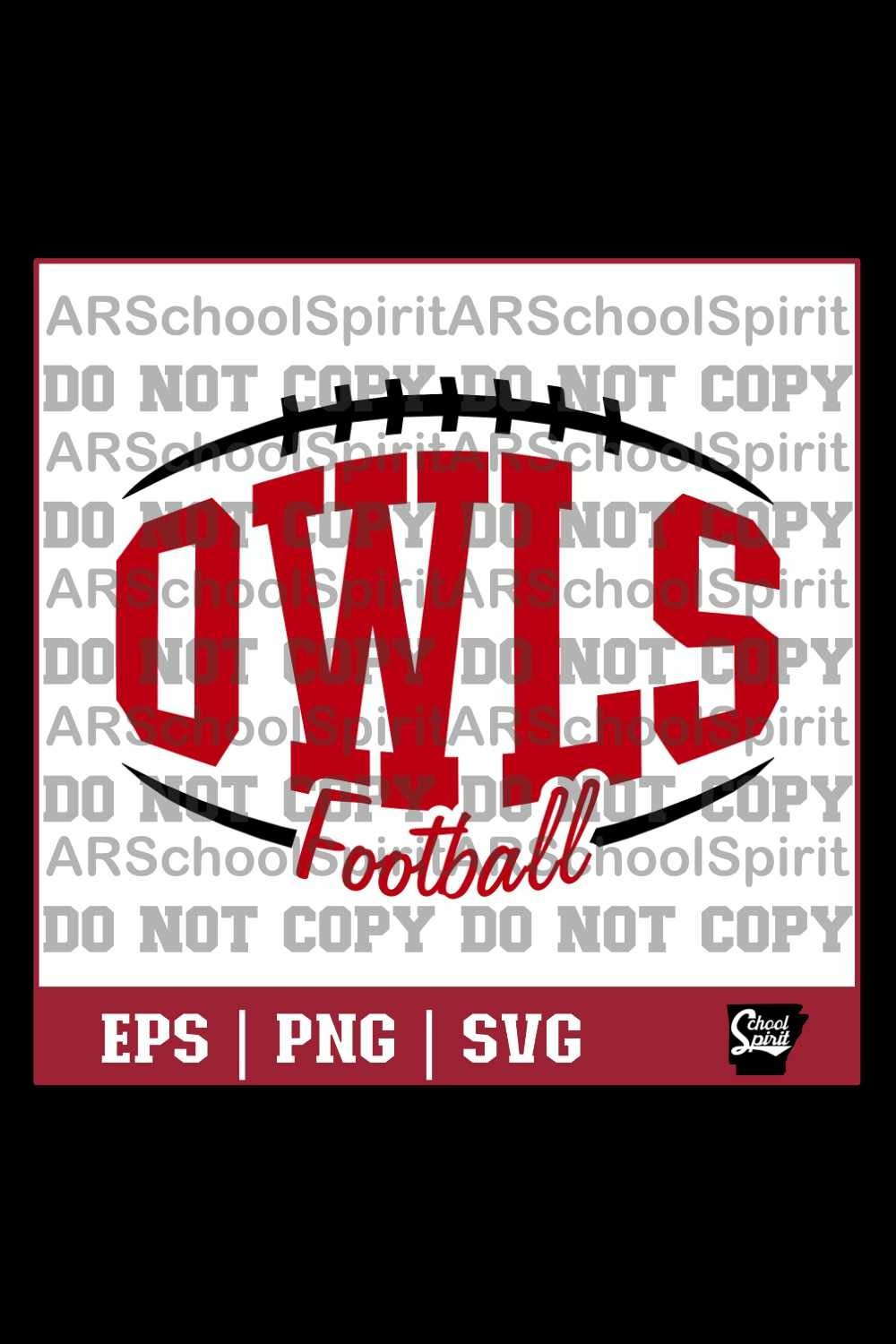Owls Football SVG Shirt Design