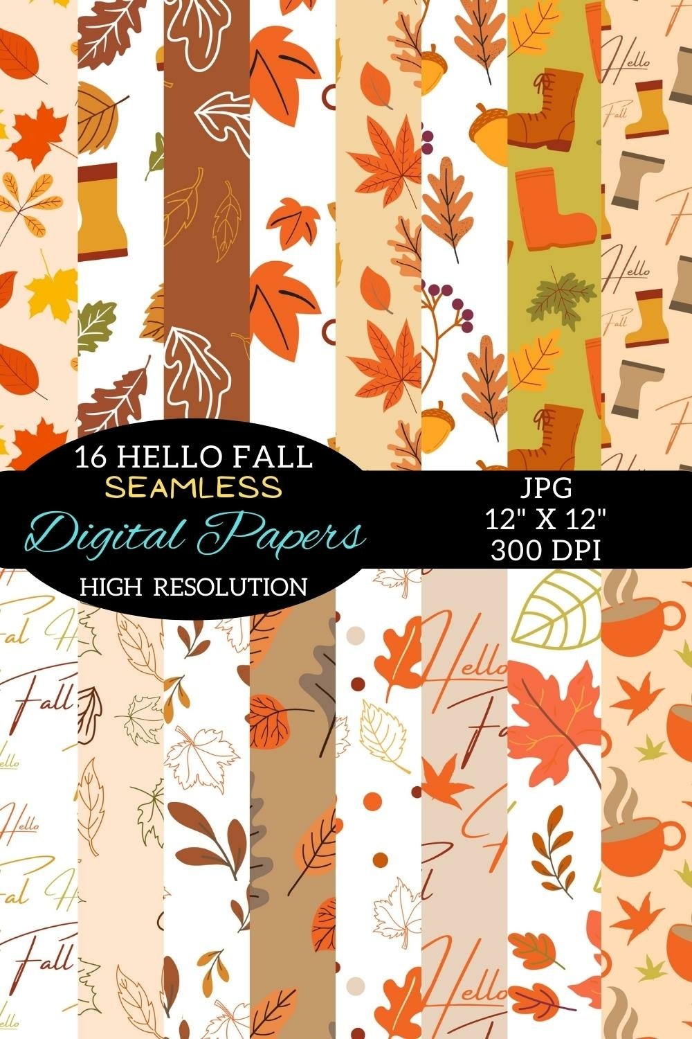 Fall digital paper, Autumn Digital Paper, autumn backgroun
