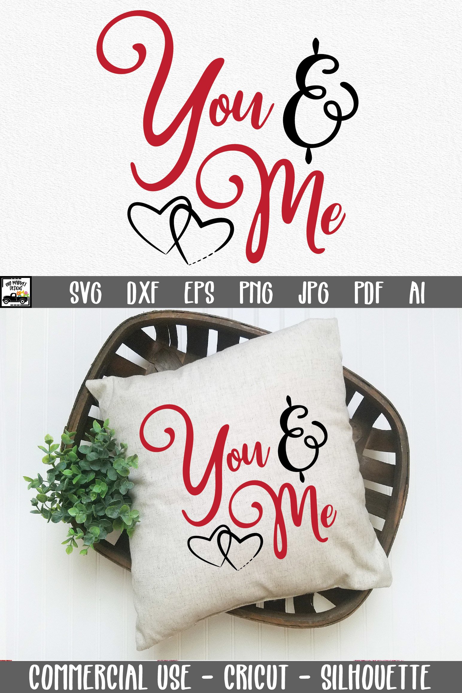 You & Me SVG Cut File - Valentine SVG File