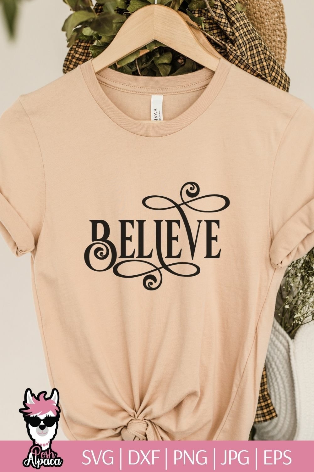Believe cross SVG