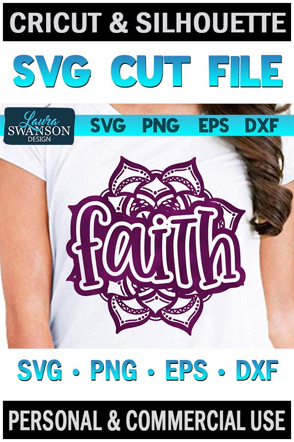 Faith Mandala SVG | Inspirational Mandala SVG