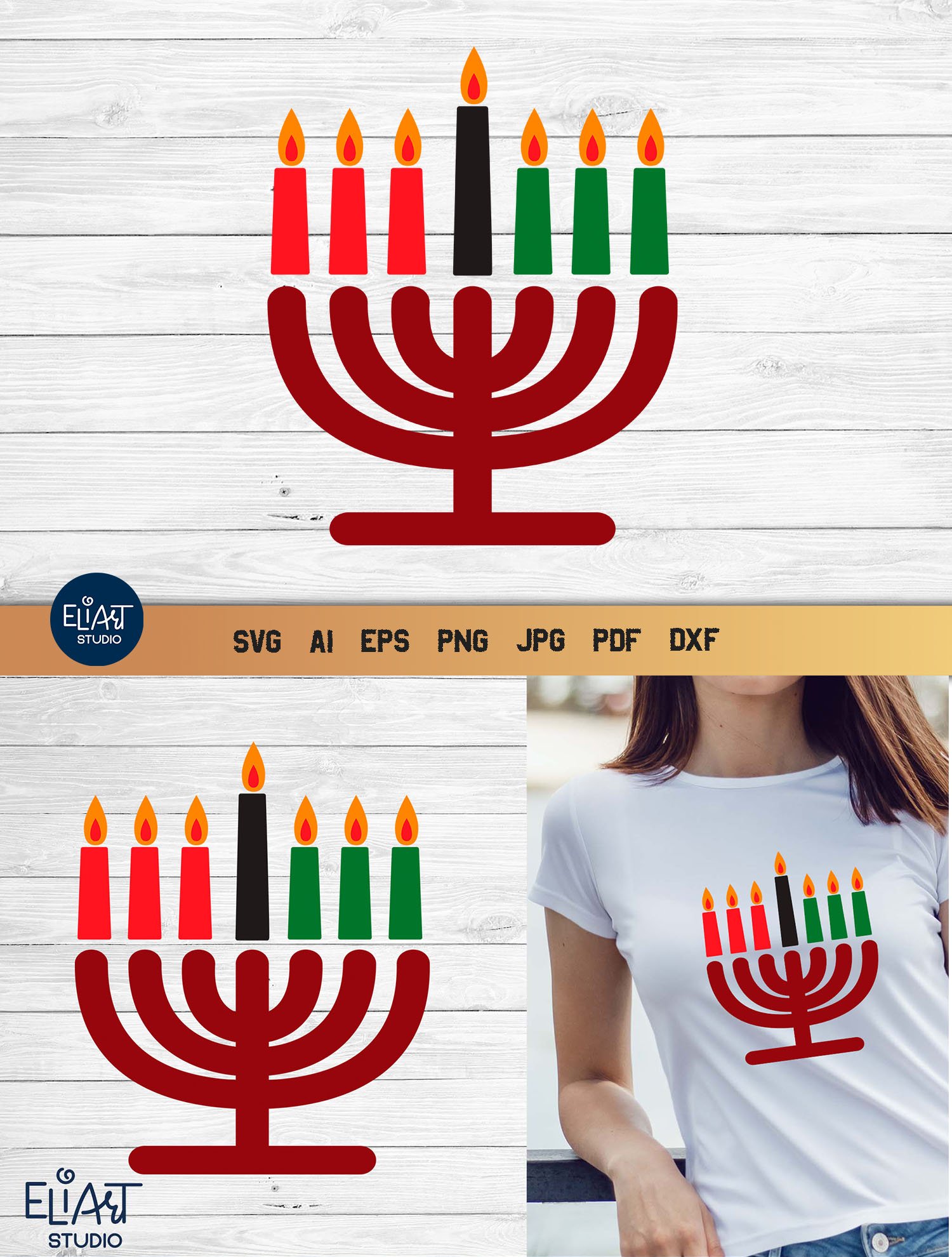 Kwanzaa SVG | Kwanzaa Kinara PNG