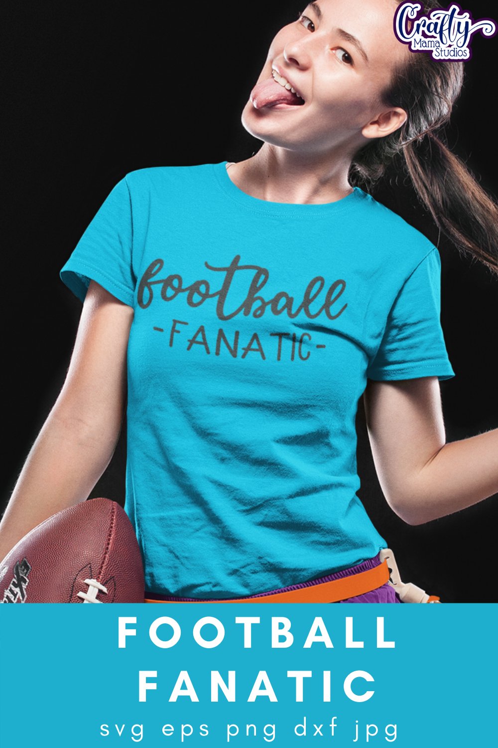 Football Fanatic | Sports Svg Design Cut File