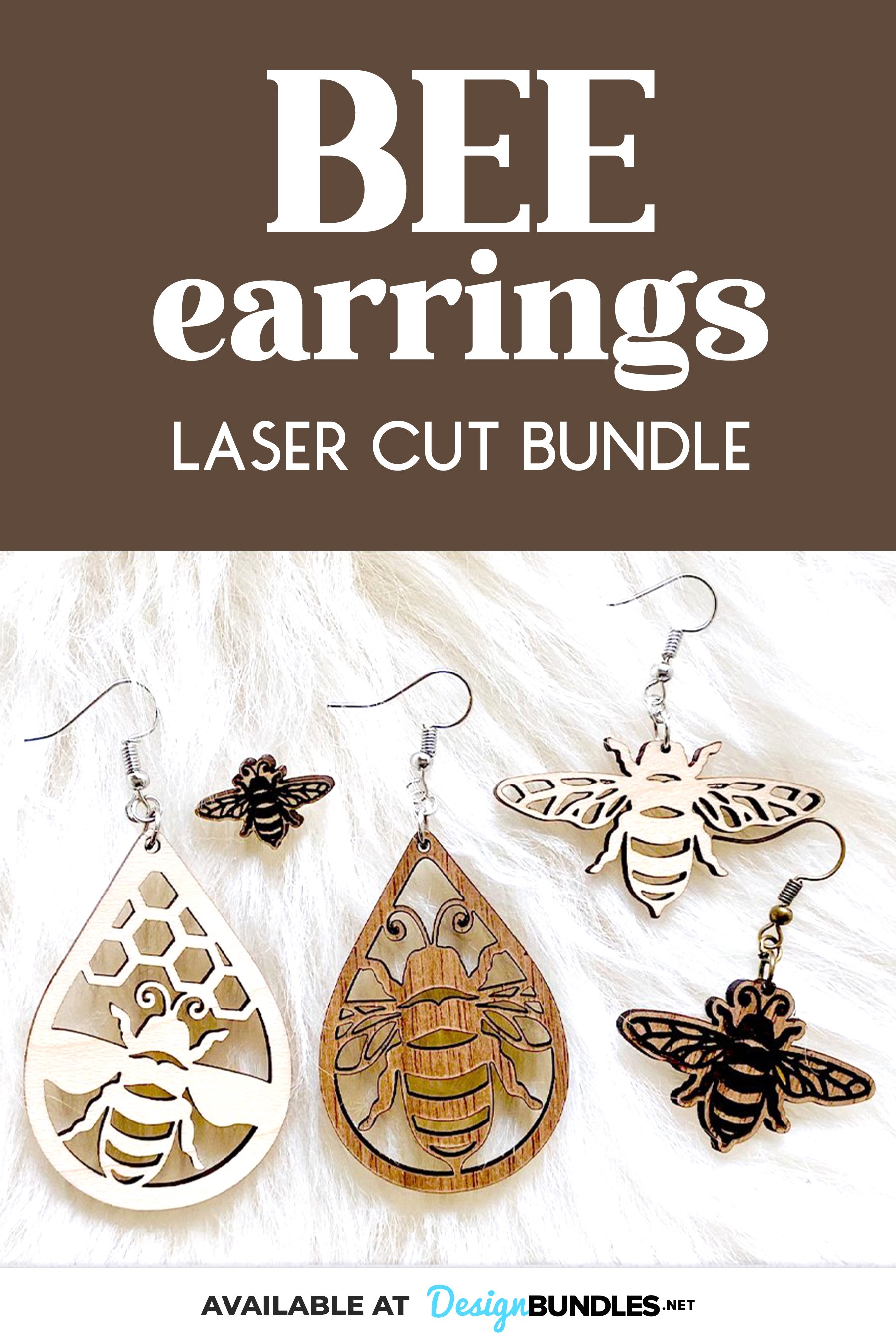 Bee Earring Bundle for Glowforge or Laser