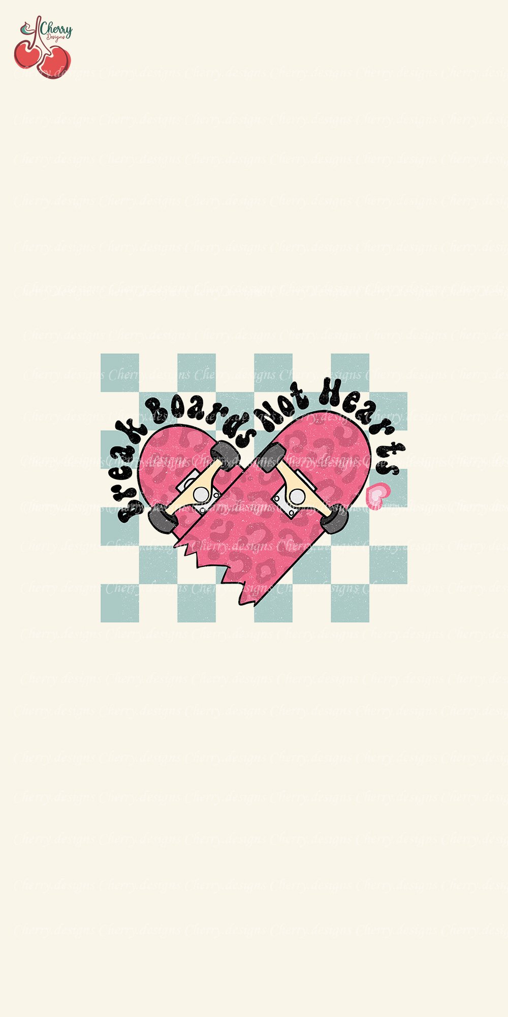 Break Boards Not Hearts PNG, Retro Valentine PNG, Skateboard