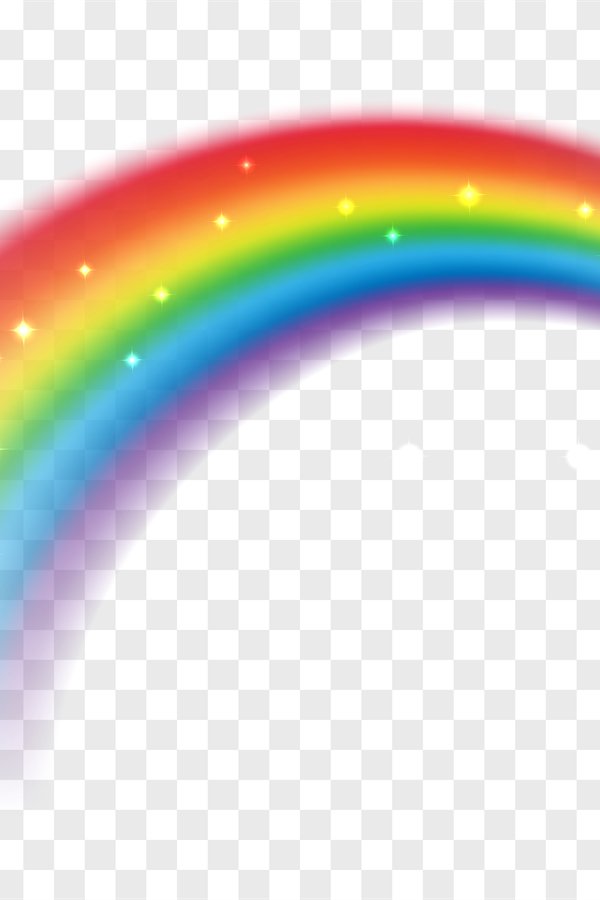 Lucky rainbow isolated on