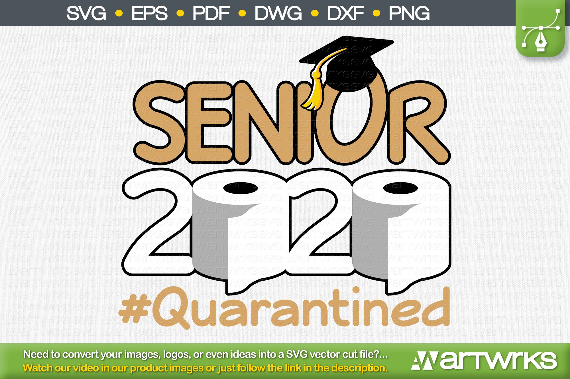 Seniors 2020 quarantined SVG files for Cricut | Graduation