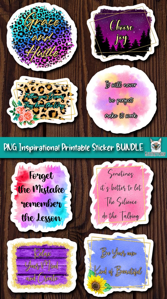 Inspirational Printable Stickers. Motivation (1470338)
