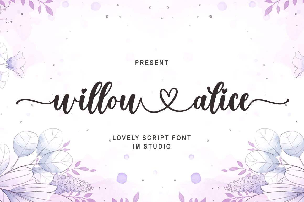 willow alice - A Lovely Font