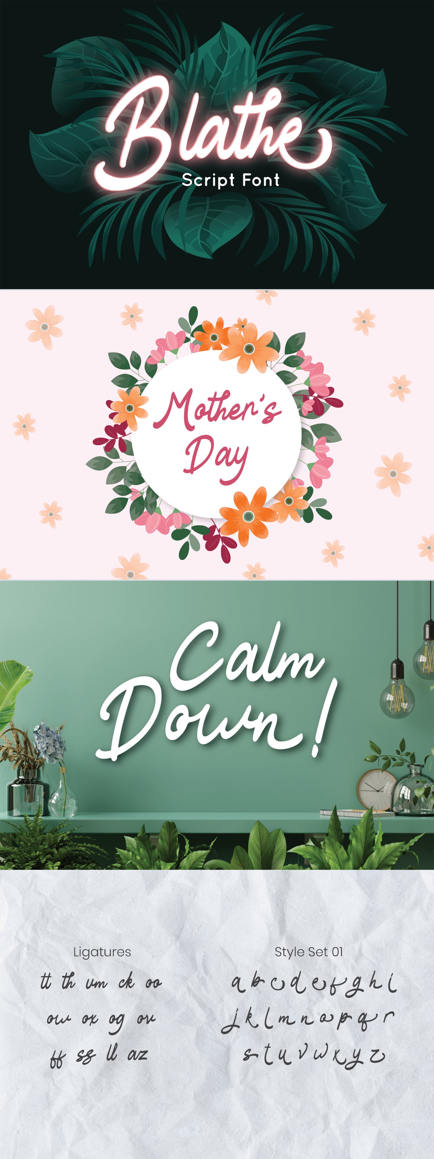 Blathe - Script Font (1381470)