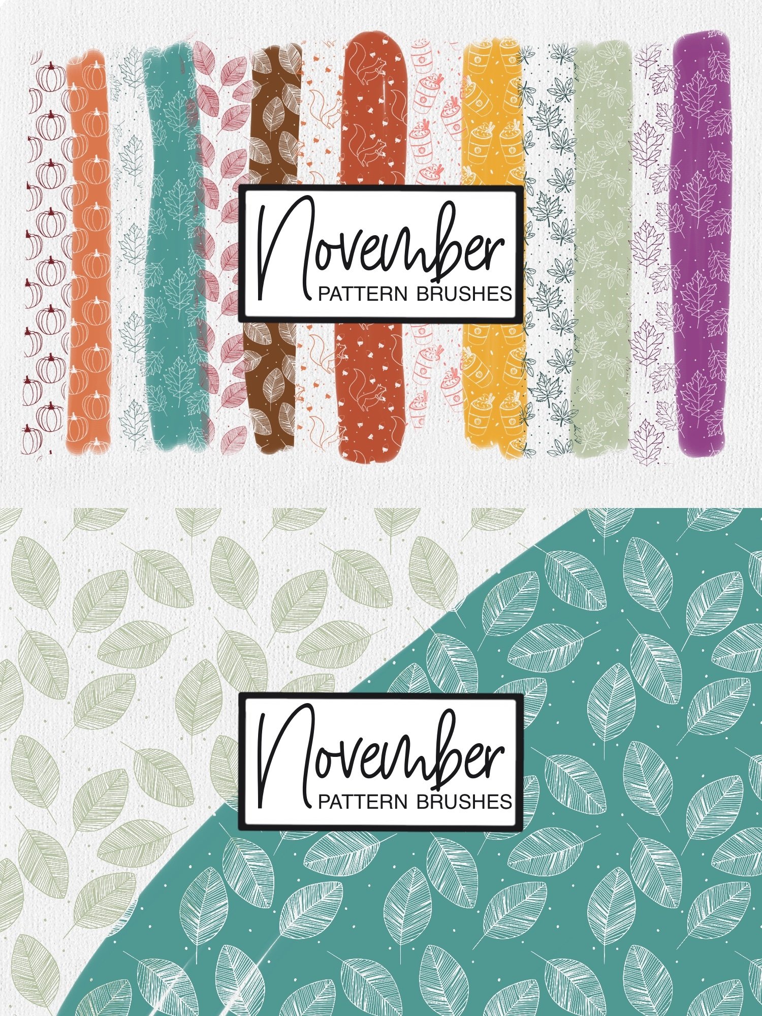 November Pattern Brushes