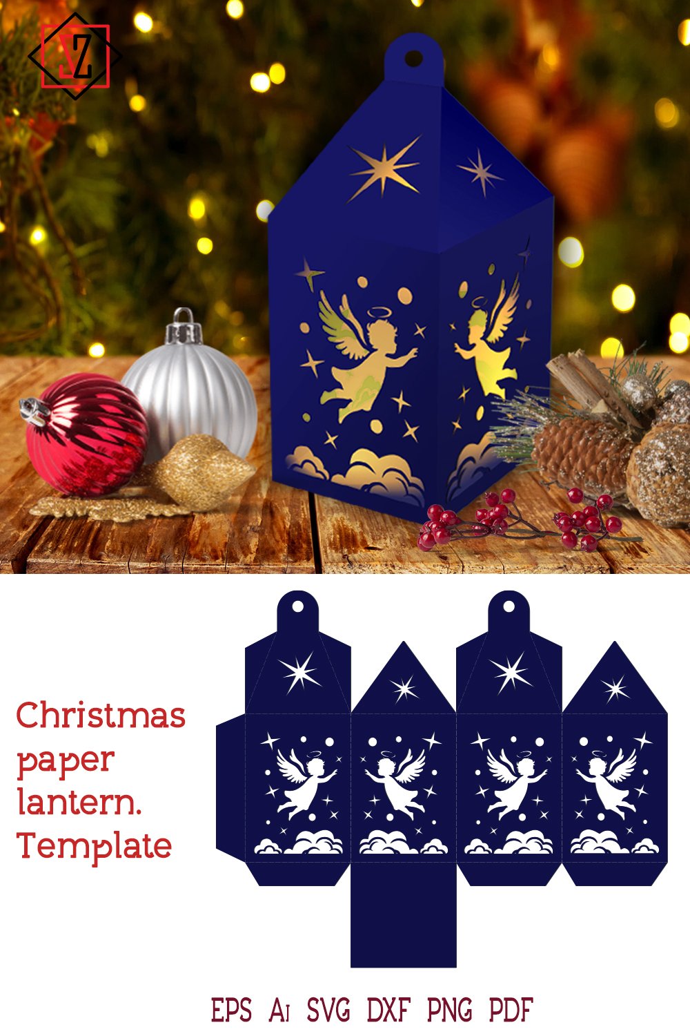Christmas Lantern Template Printable