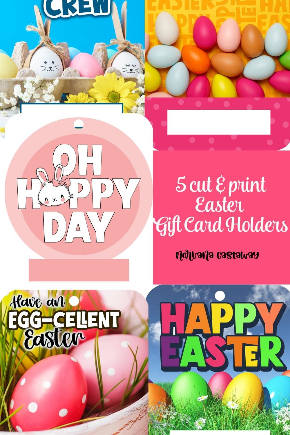 Easter Gift Card Holders: Printable Designs"