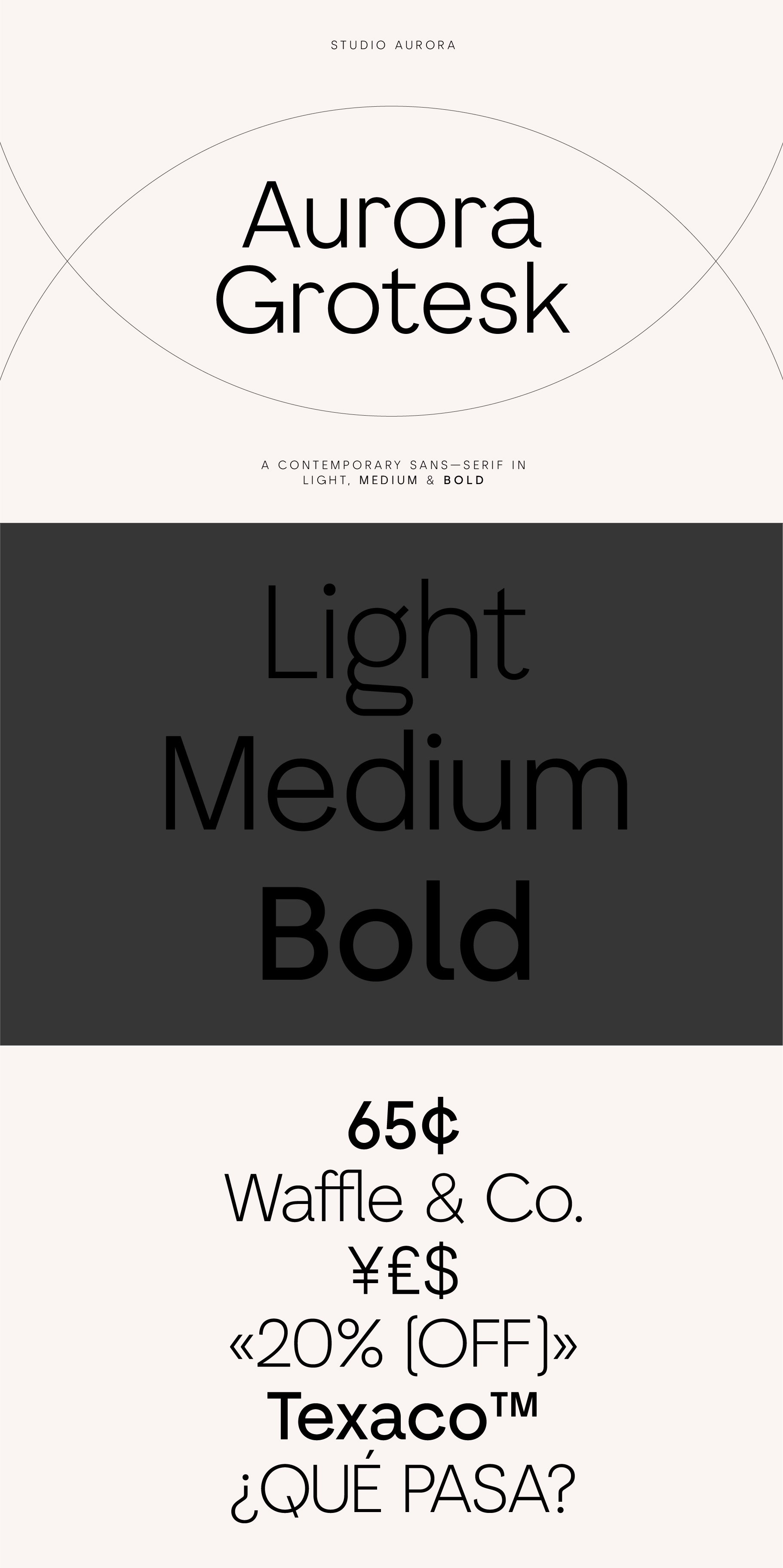 Aurora Grotesk Sans Serif Font (751875)