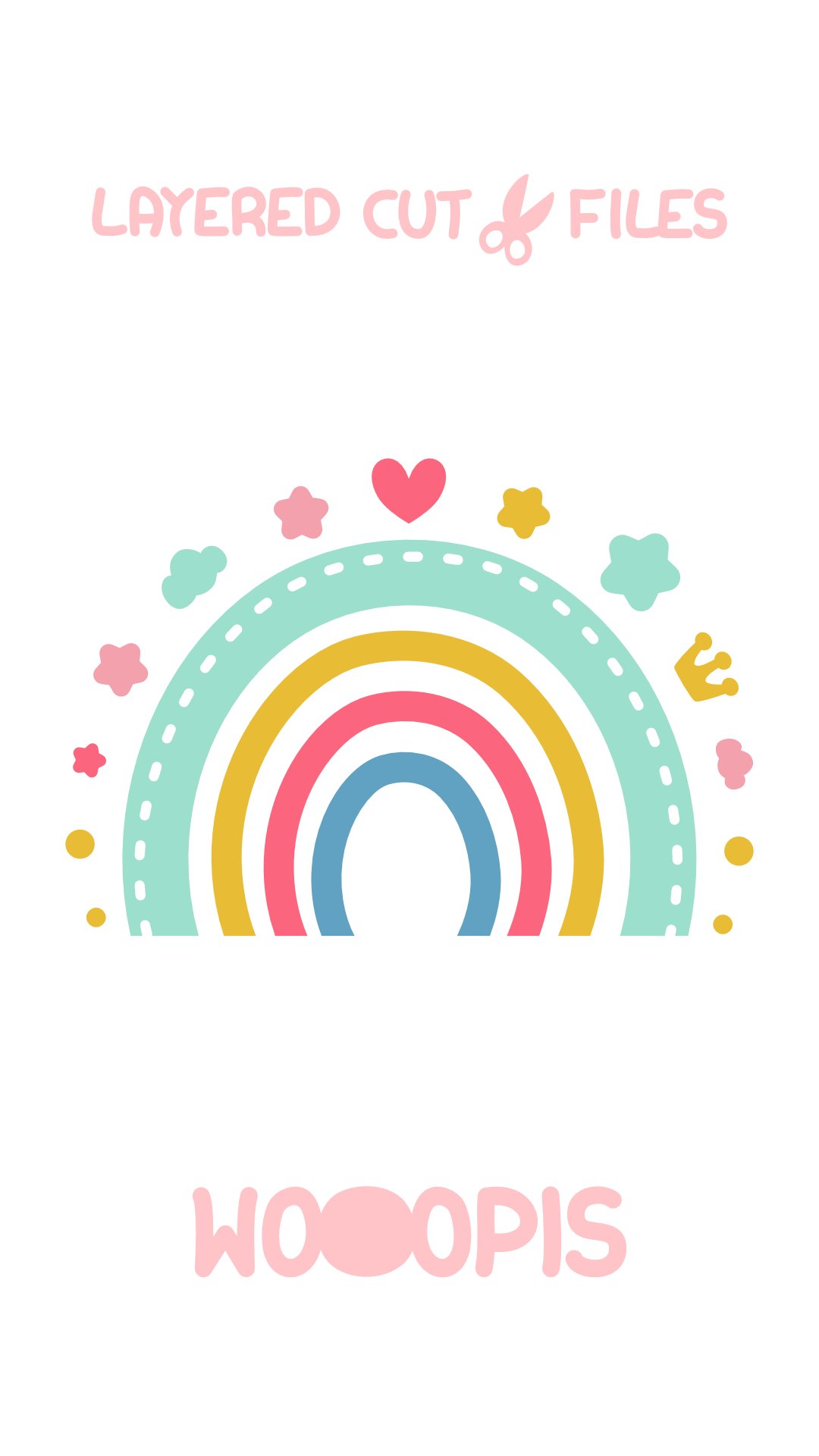 Happy Street - Boho Rainbow - cut files including layers