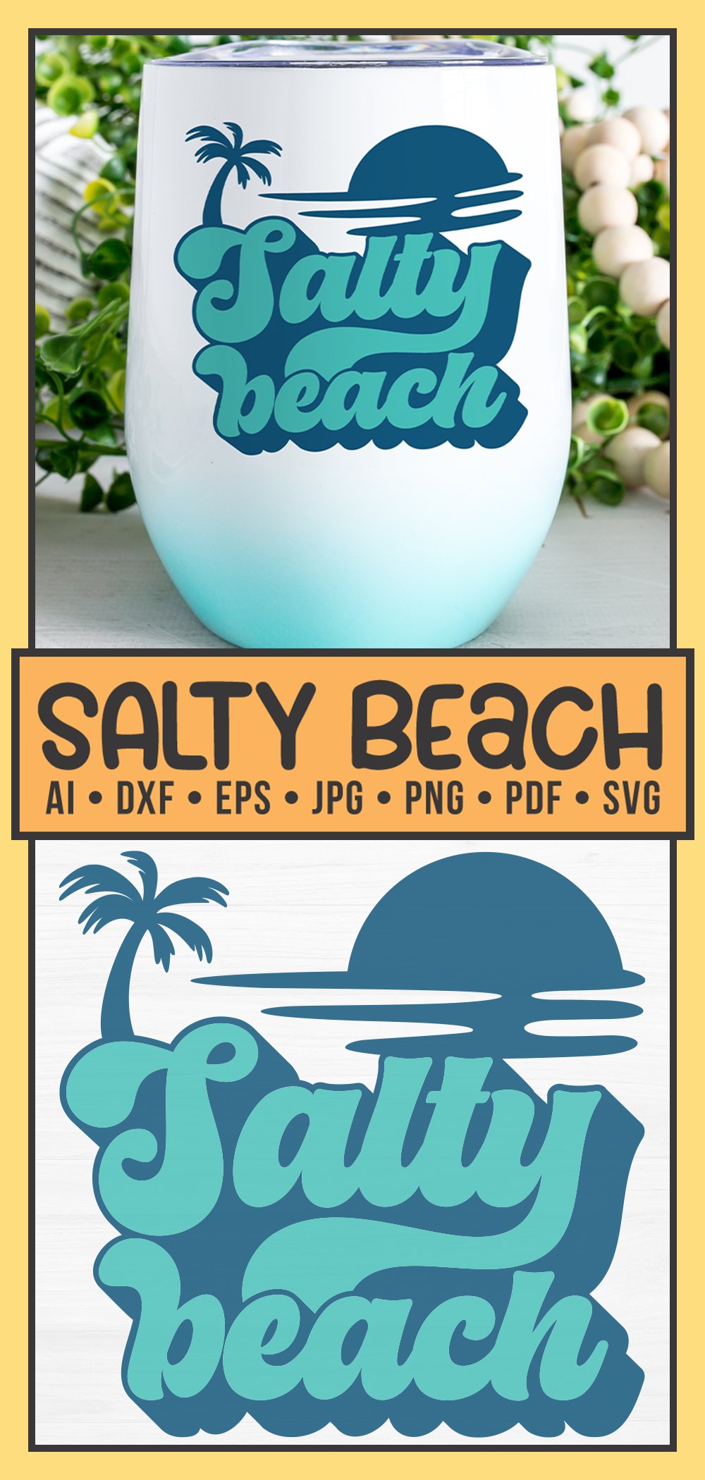 Salty Beach SVG