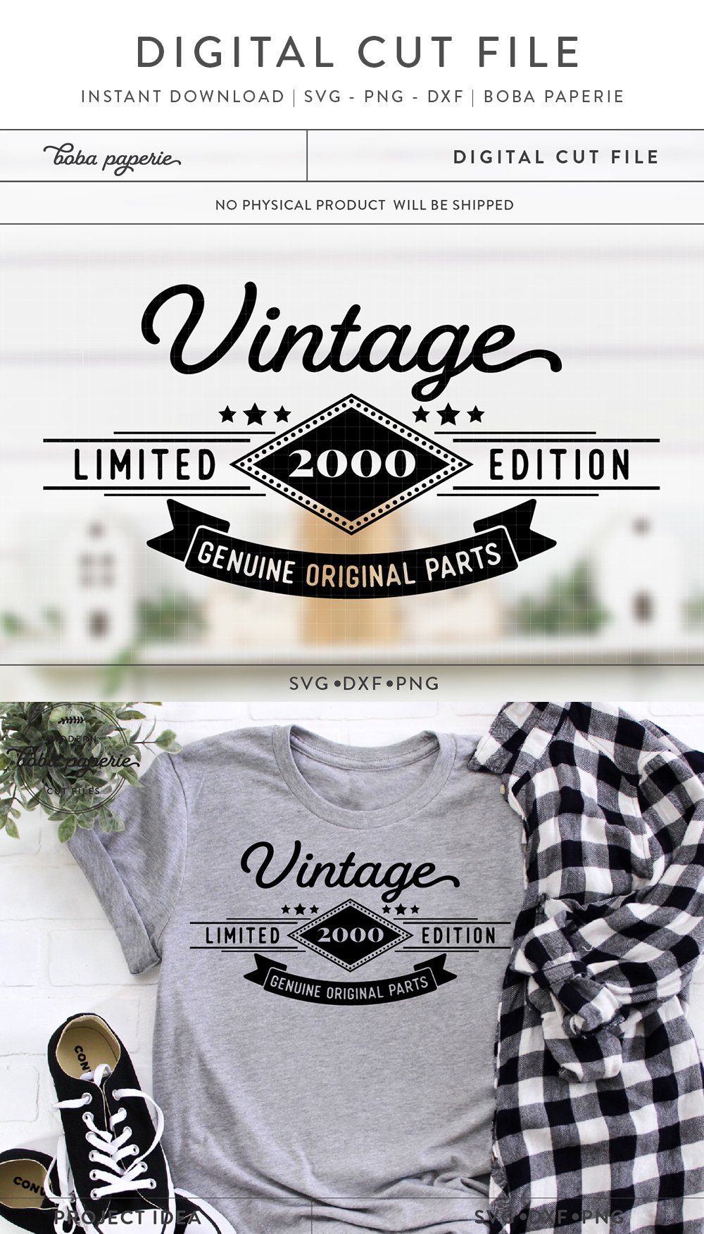Vintage Since 2000 | funny vintage birthday shirt