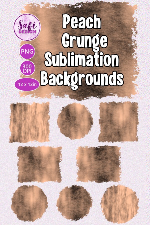 Peach Grunge Sublimation Backgrounds