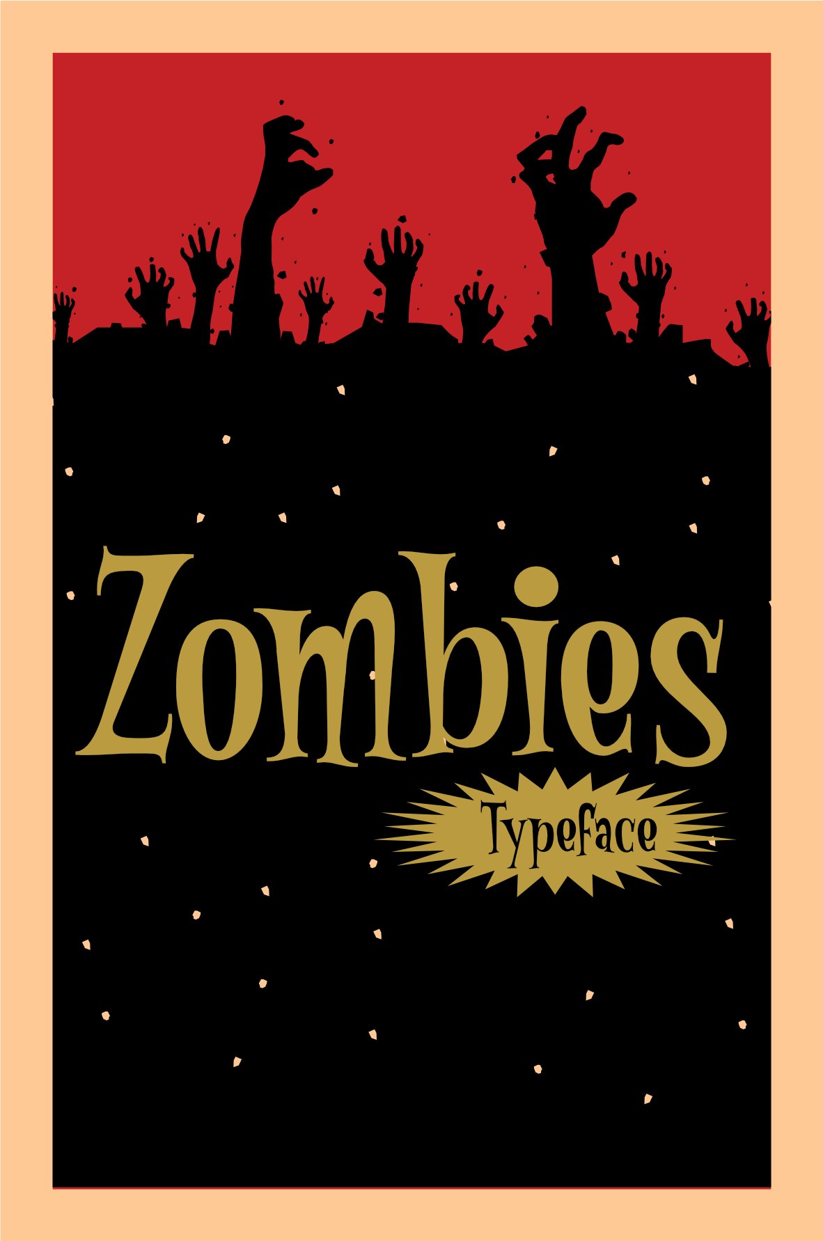 Zombies - a classic retro horror font