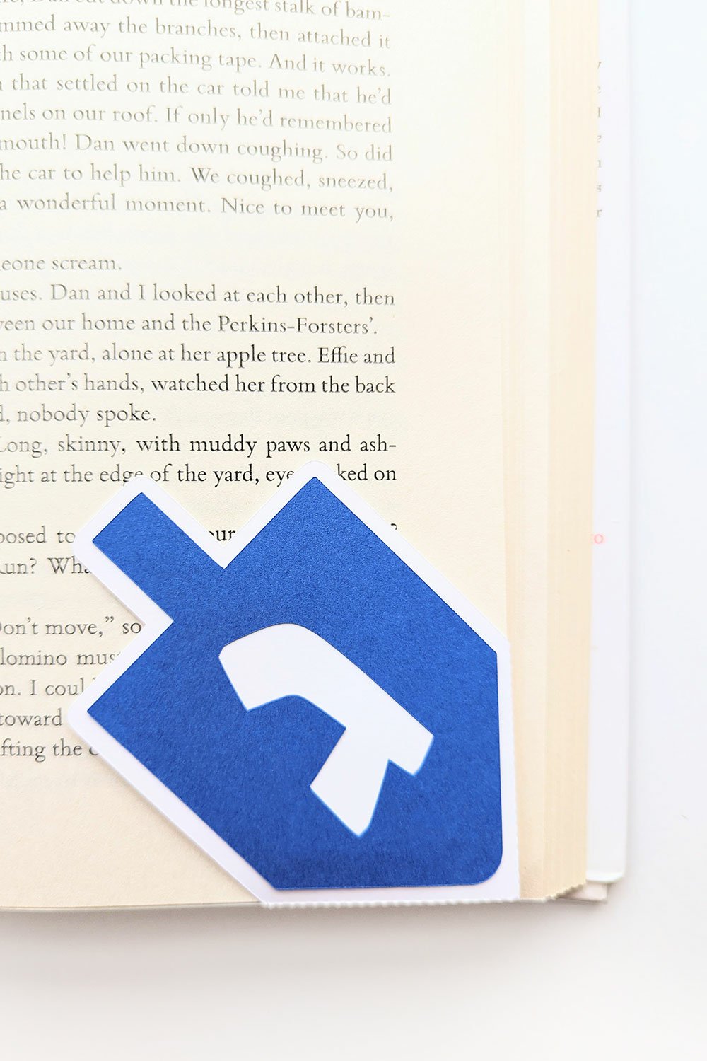Dreidel Papercut Corner Bookmark SVG File