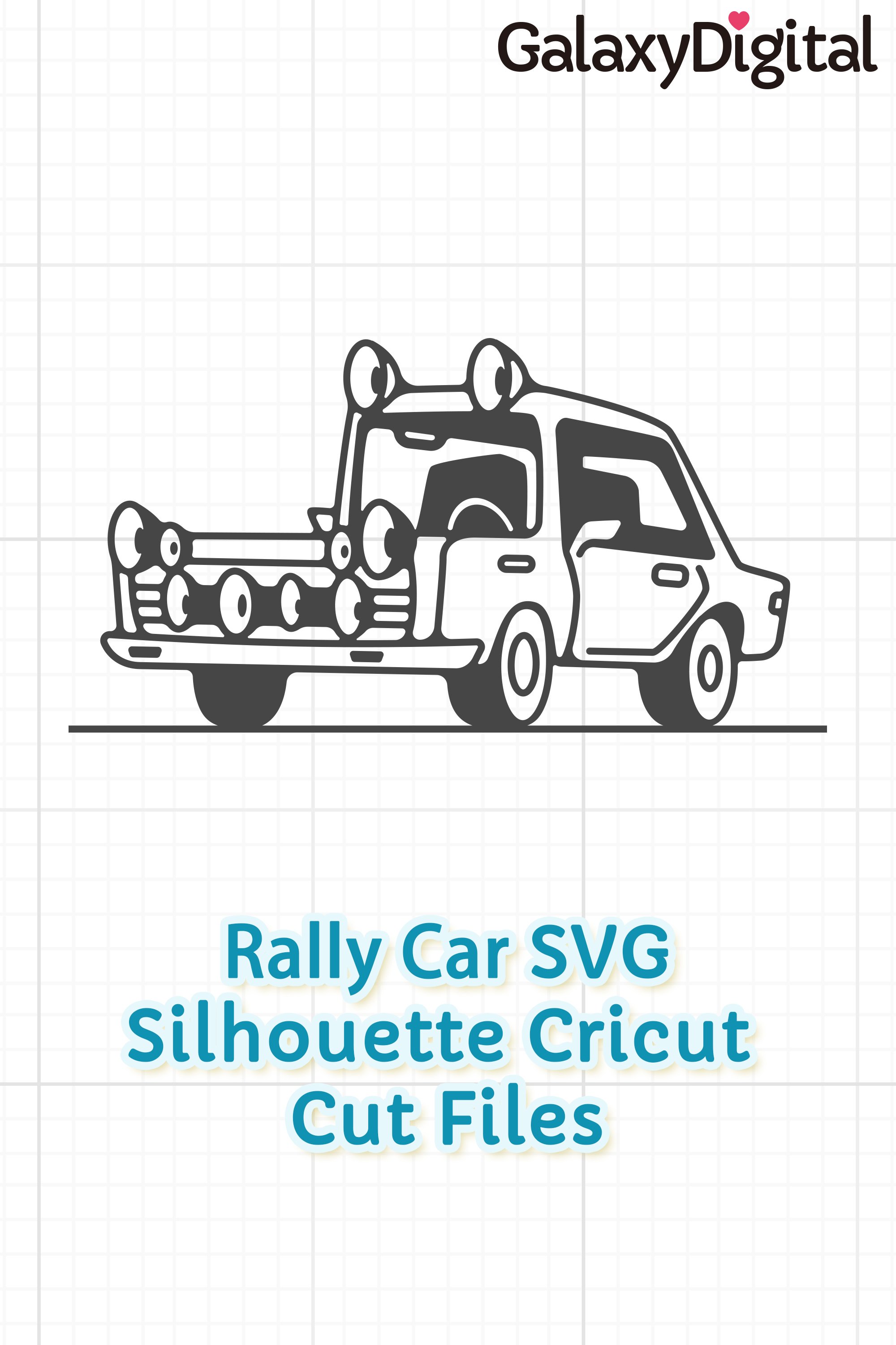 Simple Rally Car SVG, Car SVG - 231107