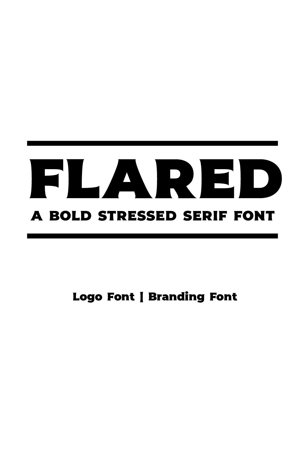 Flared - a logo font or brand font