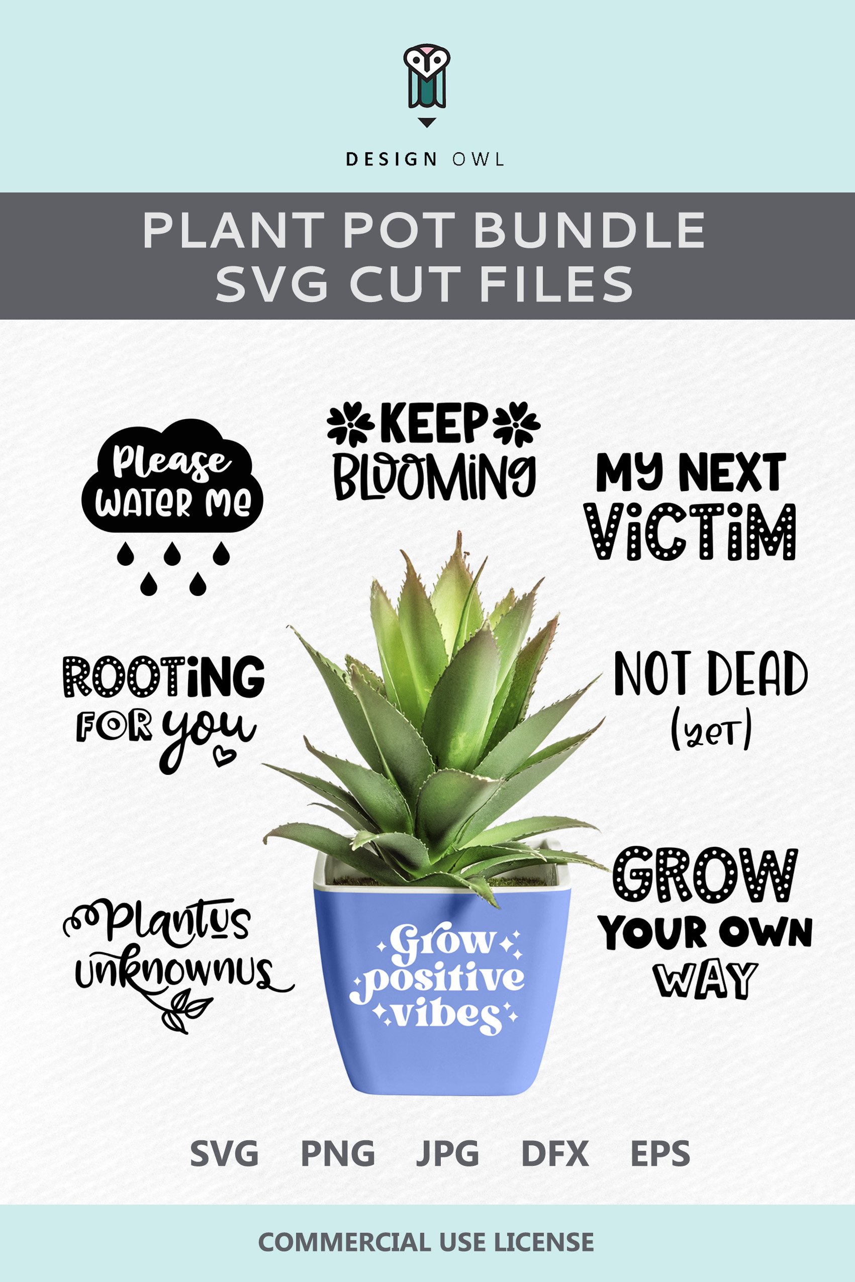 Plant Pot Bundle - SVG files for plant lovers