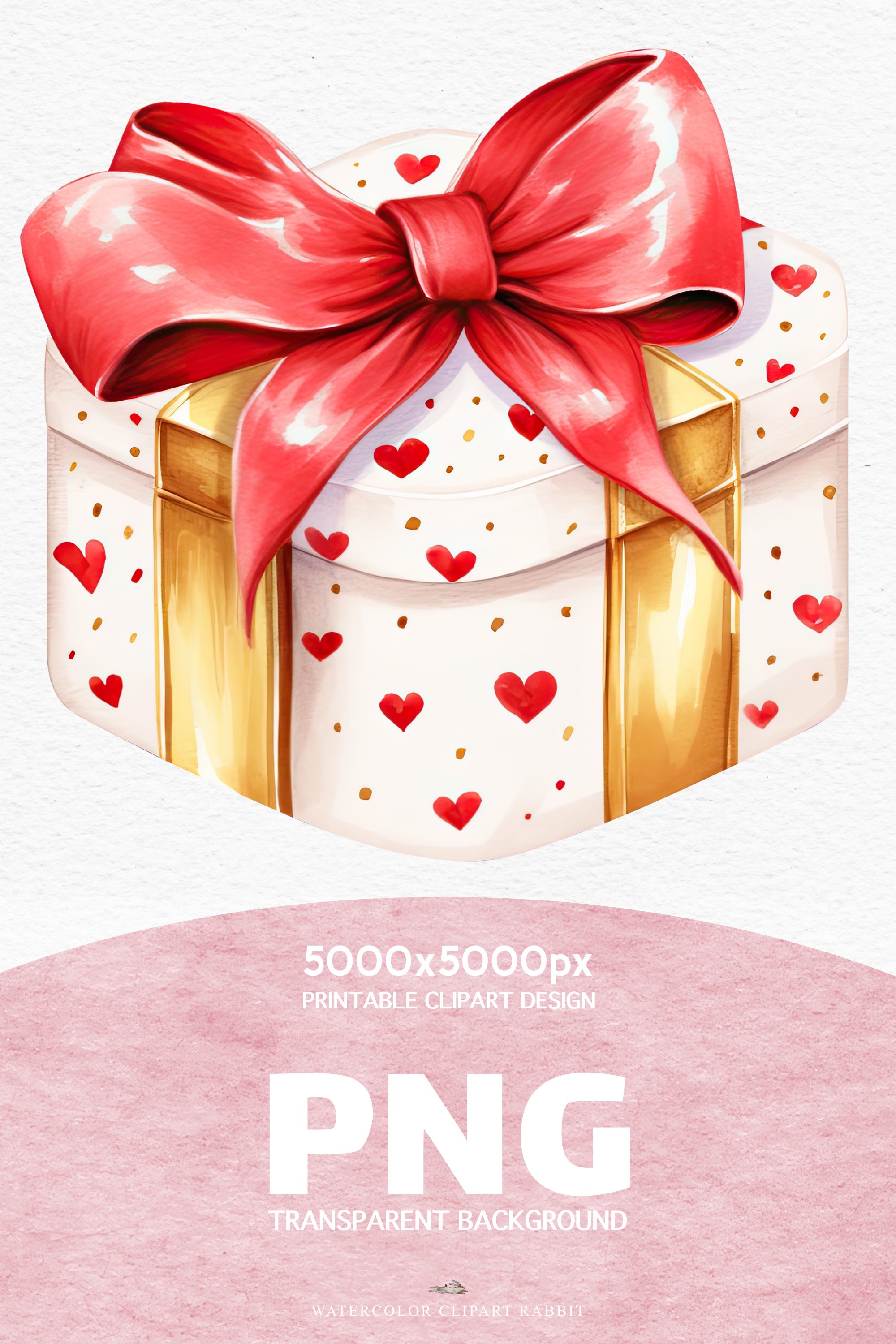 Valentine Day Present Box Clipart Gift Hearts Love Scrapbook