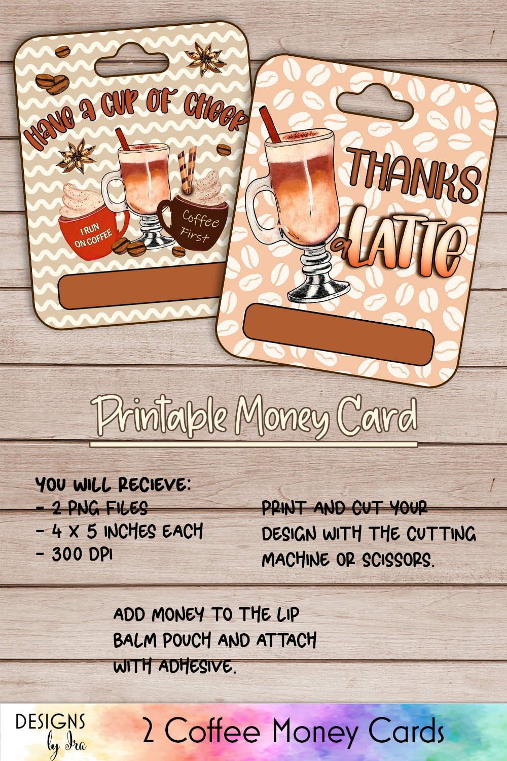 Coffee Money Cards | Money Cards For Print
