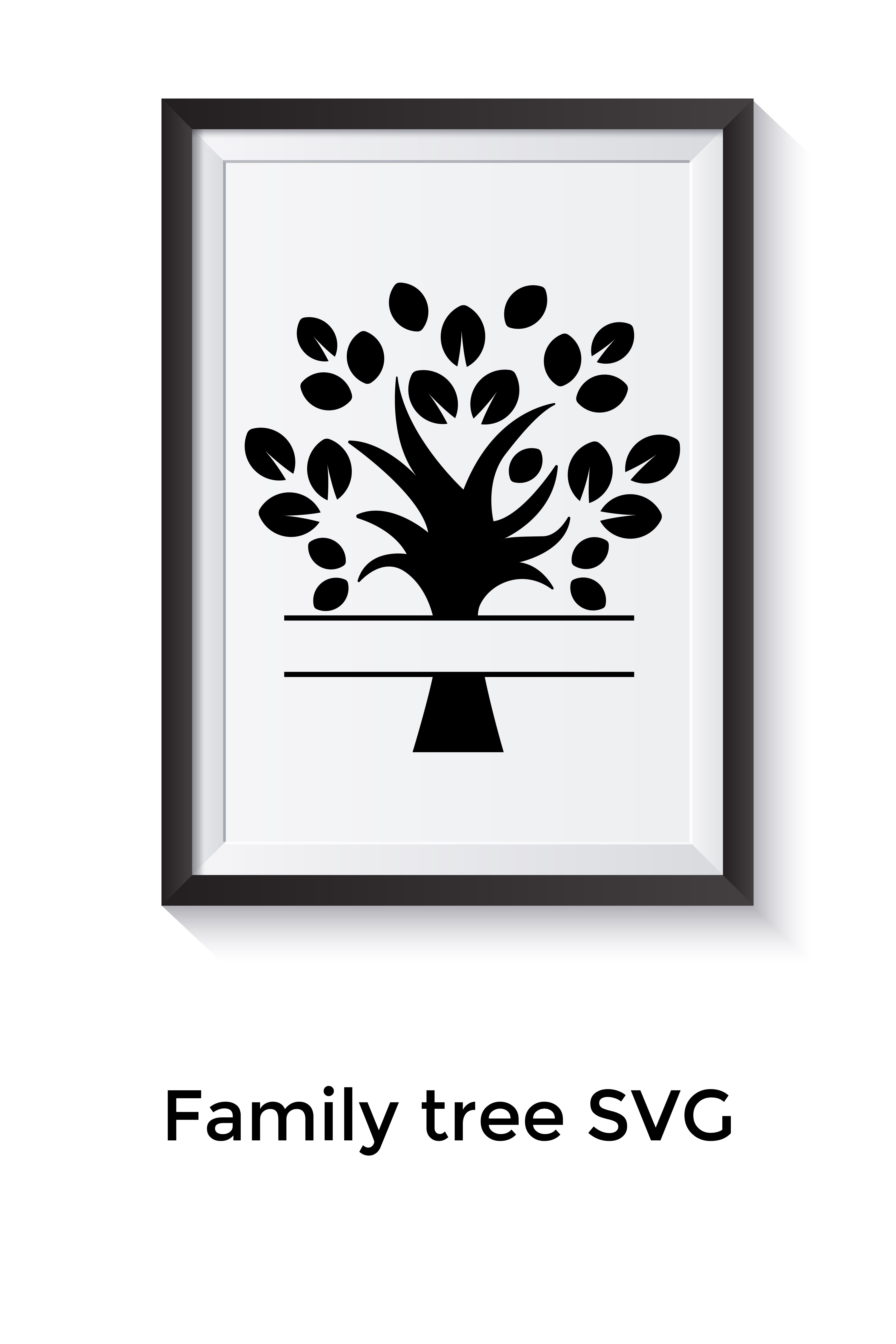 Tree Monogram SVG. Monogram Family. Family Tree SVG.SVG File